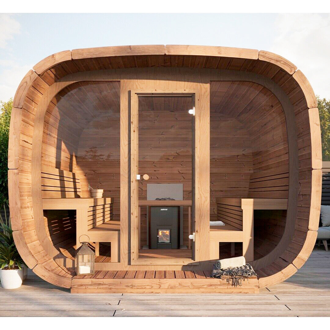 KeiCo ICON XL Sauna Cube | 3m Thermowood Panoramic Sauna UK– The Keico