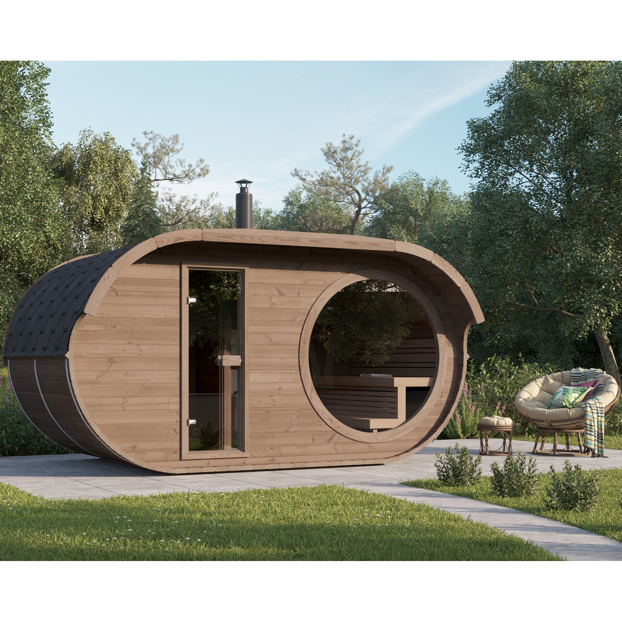 KeiCo 'Raiki' Outdoor Sauna - Wellness Oasis with Heater | UK– The Keico
