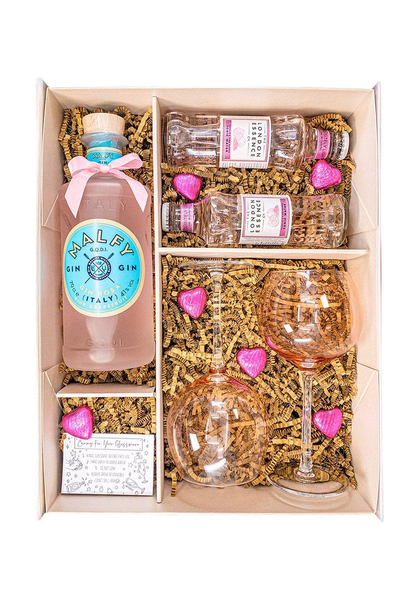 Malfy Rosa 70cl Gin Gift Set | Birthday Gin Gifts | The KeiCo– The Keico