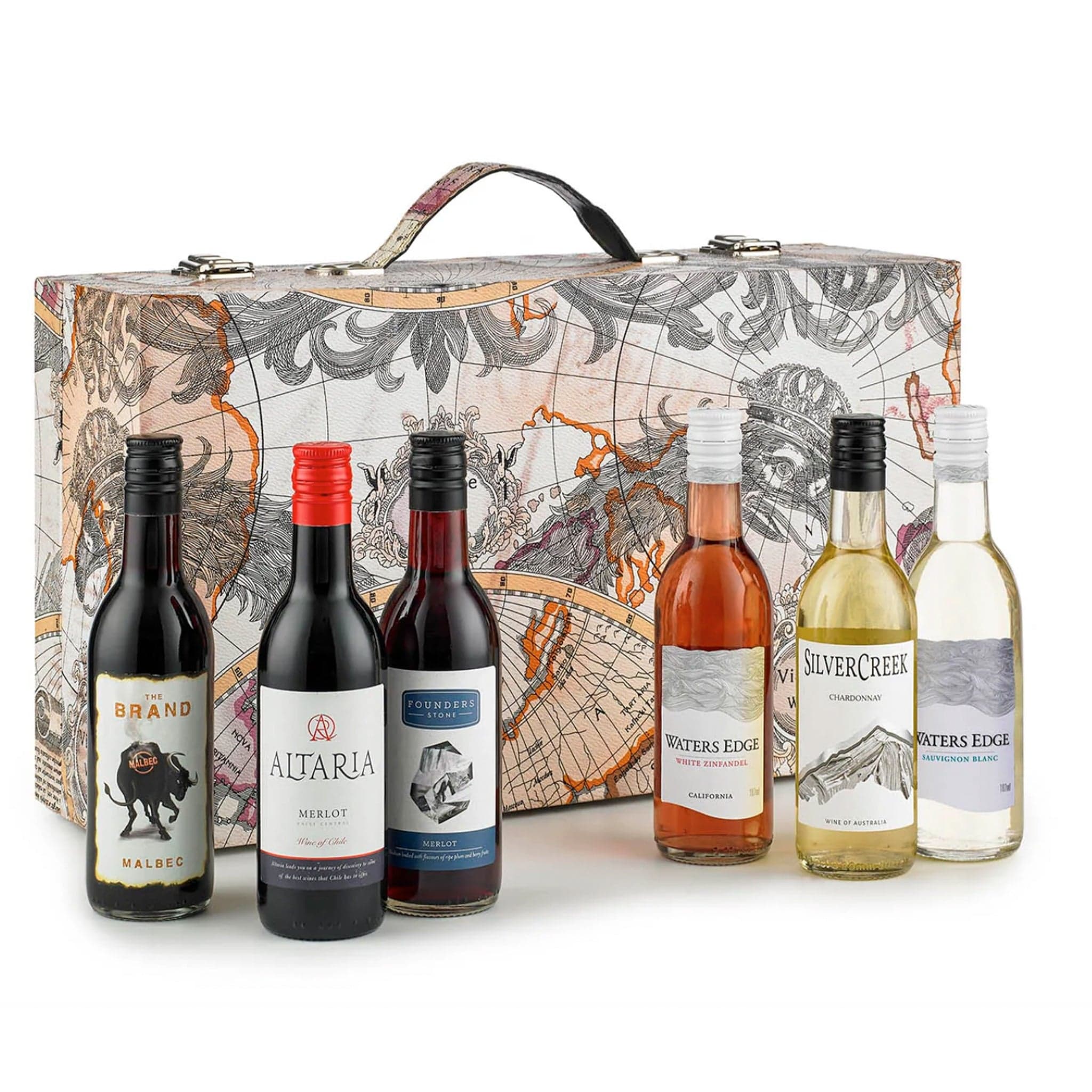 World of Wines Suitcase Gift Set: 6 20cl Bottles | KeiCo's Celebration ...